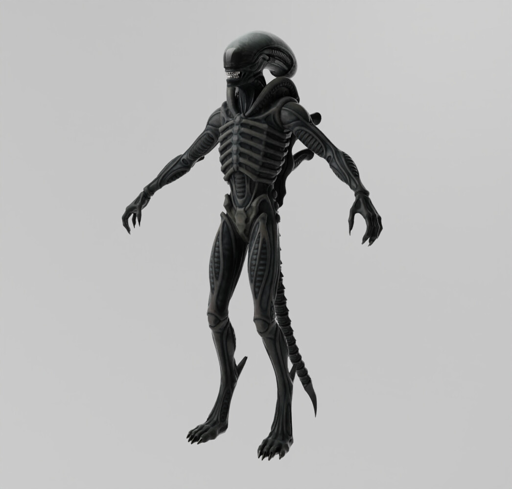ArtStation - Xenomorph lowpoly Rigged | Resources