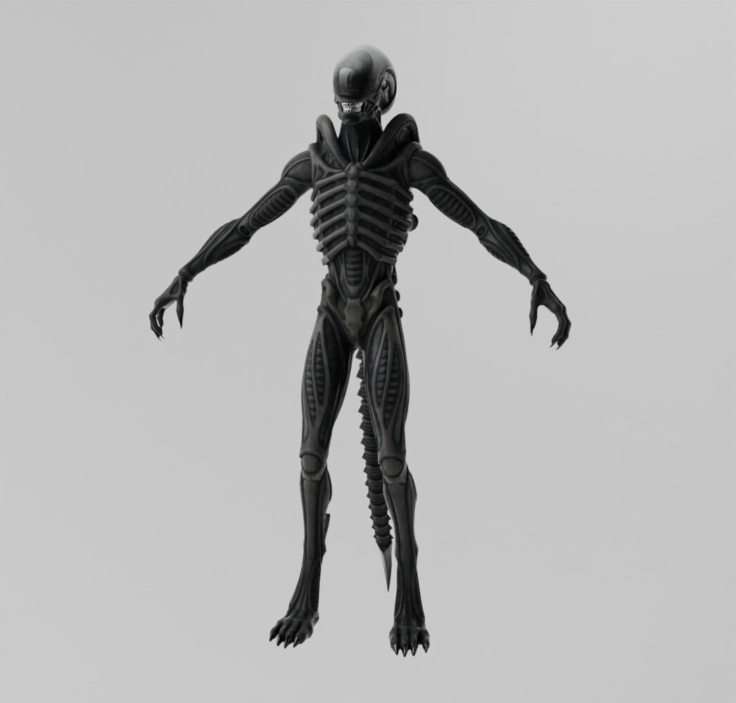 ArtStation - Xenomorph lowpoly Rigged | Resources