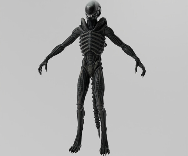 ArtStation - Xenomorph lowpoly Rigged | Resources