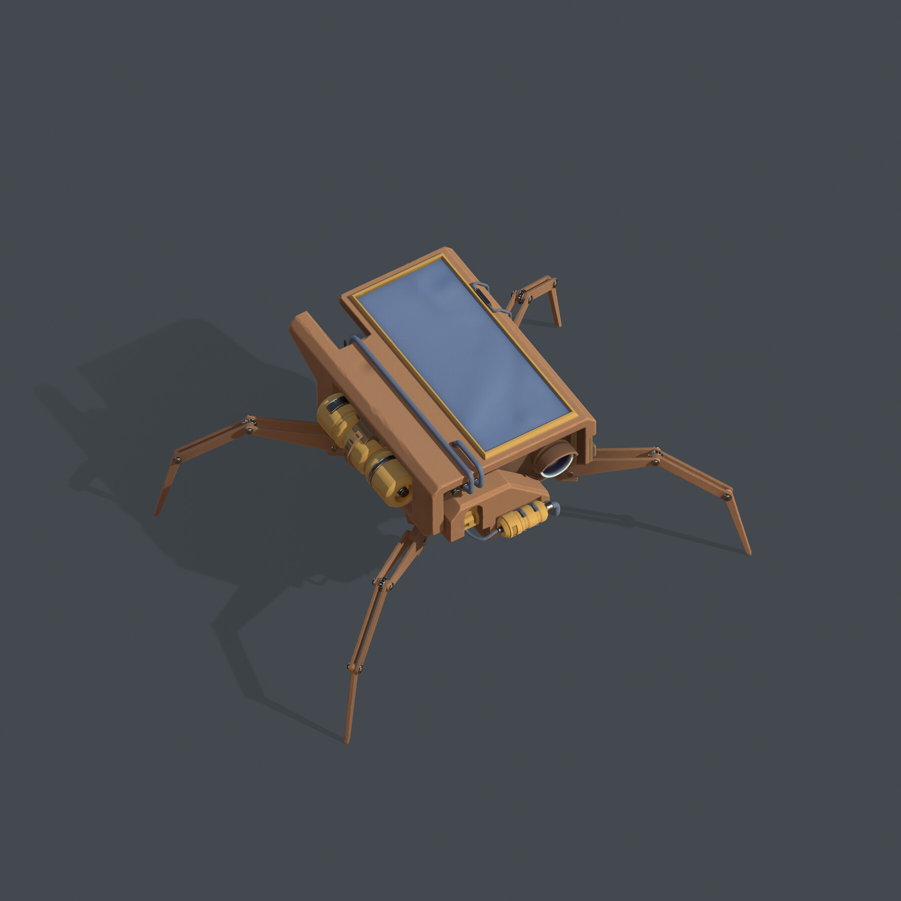 ArtStation - Stylized Robot-spider Desert Runner PBR Low Poly Game ...