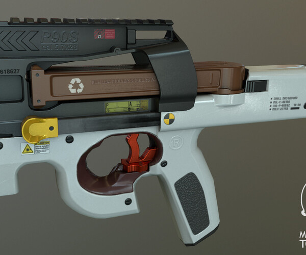 ArtStation - p90A pital model | Game Assets