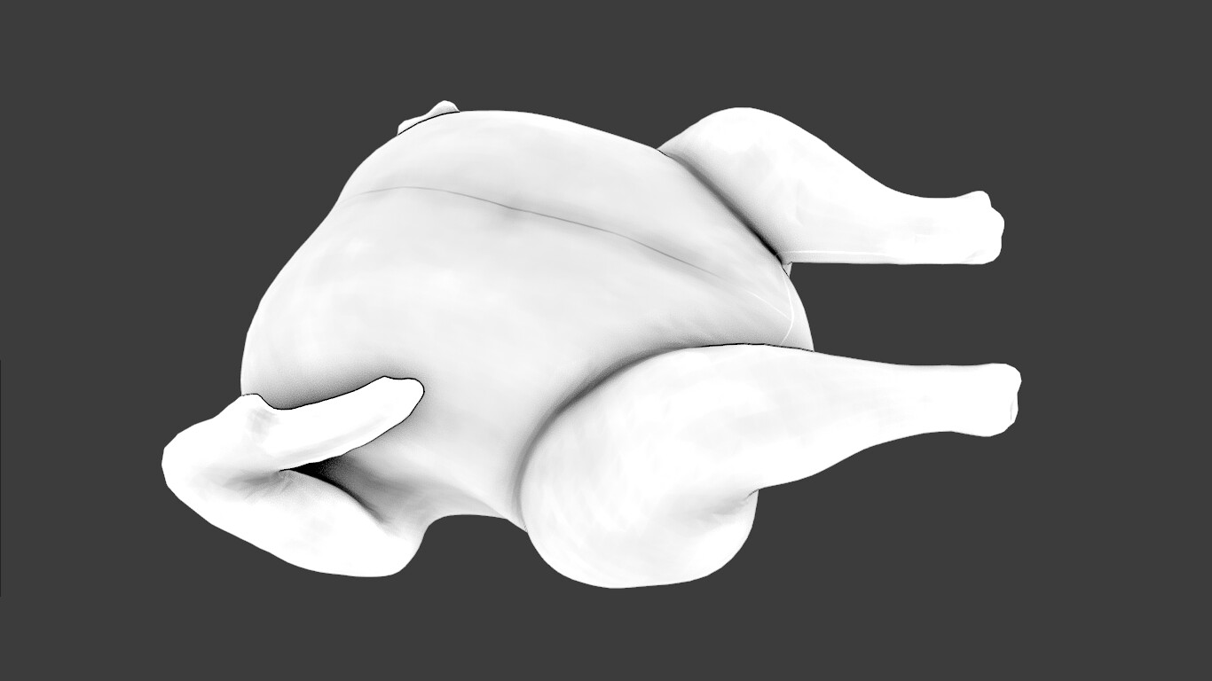 ArtStation - GRILLED CHICKEN FOOD LOW POLY GAME READY 3D MODEL | Game ...