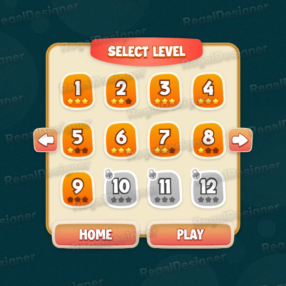 ArtStation - Game UI Kit In Cartoon Style | Game Assets