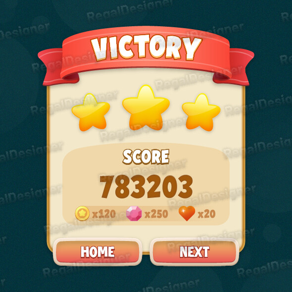 ArtStation - Game UI Kit In Cartoon Style | Game Assets