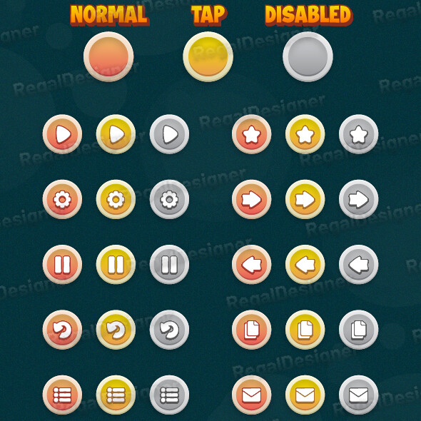 ArtStation - Game UI Kit In Cartoon Style | Game Assets