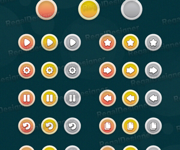 ArtStation - Game UI Kit In Cartoon Style | Game Assets