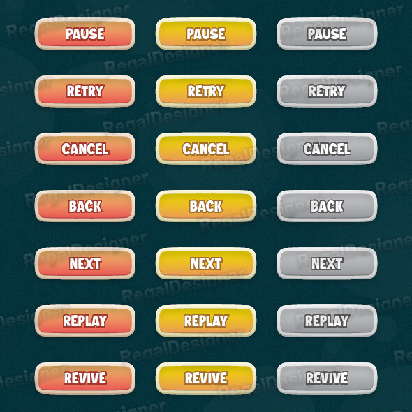 ArtStation - Game UI Kit In Cartoon Style | Game Assets
