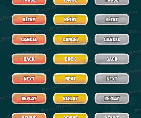 ArtStation - Game UI Kit In Cartoon Style | Game Assets