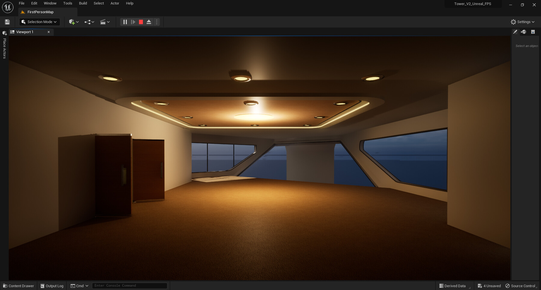 ArtStation - Tower - Rooftop and Inside | Game Assets