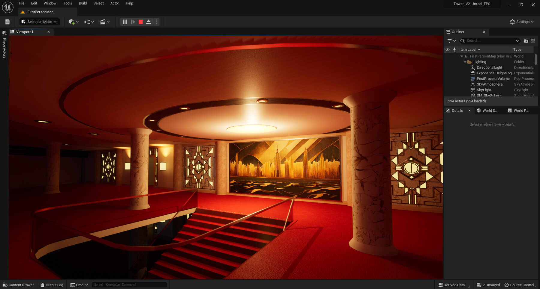 ArtStation - Tower - Rooftop and Inside | Game Assets
