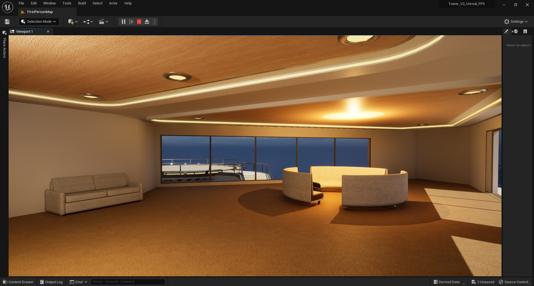 ArtStation - Tower - Rooftop and Inside | Game Assets