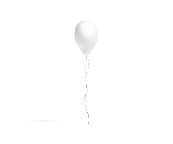 ArtStation - White Helium Balloons Set – 5 foil gift balloon shapes ...