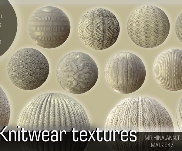 ArtStation - 12 Knitwear textures | Resources