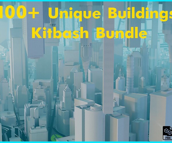 ArtStation - 100+ Unique Building Kitbash Bundle VOL-1 | Resources