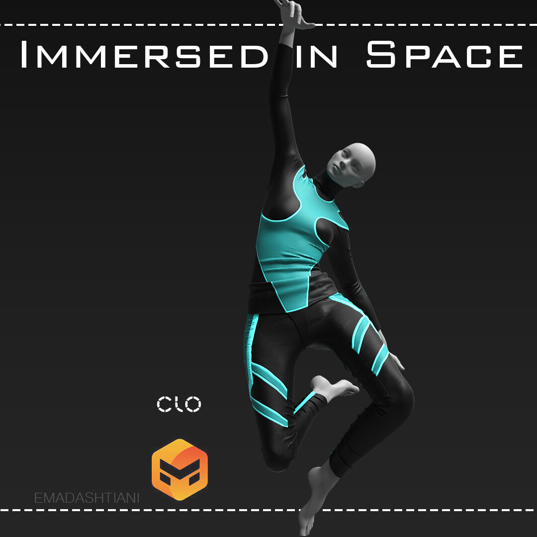 ArtStation - Sci Fi _ Space Outfit N1#23 _ Marvelous designer/CLO Project Files+fbx+obj+mtl ...