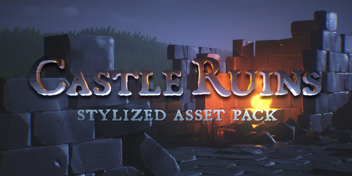 ArtStation - Stylized Castle Ruins Asset Pack ( Meshes ony - FBX ...