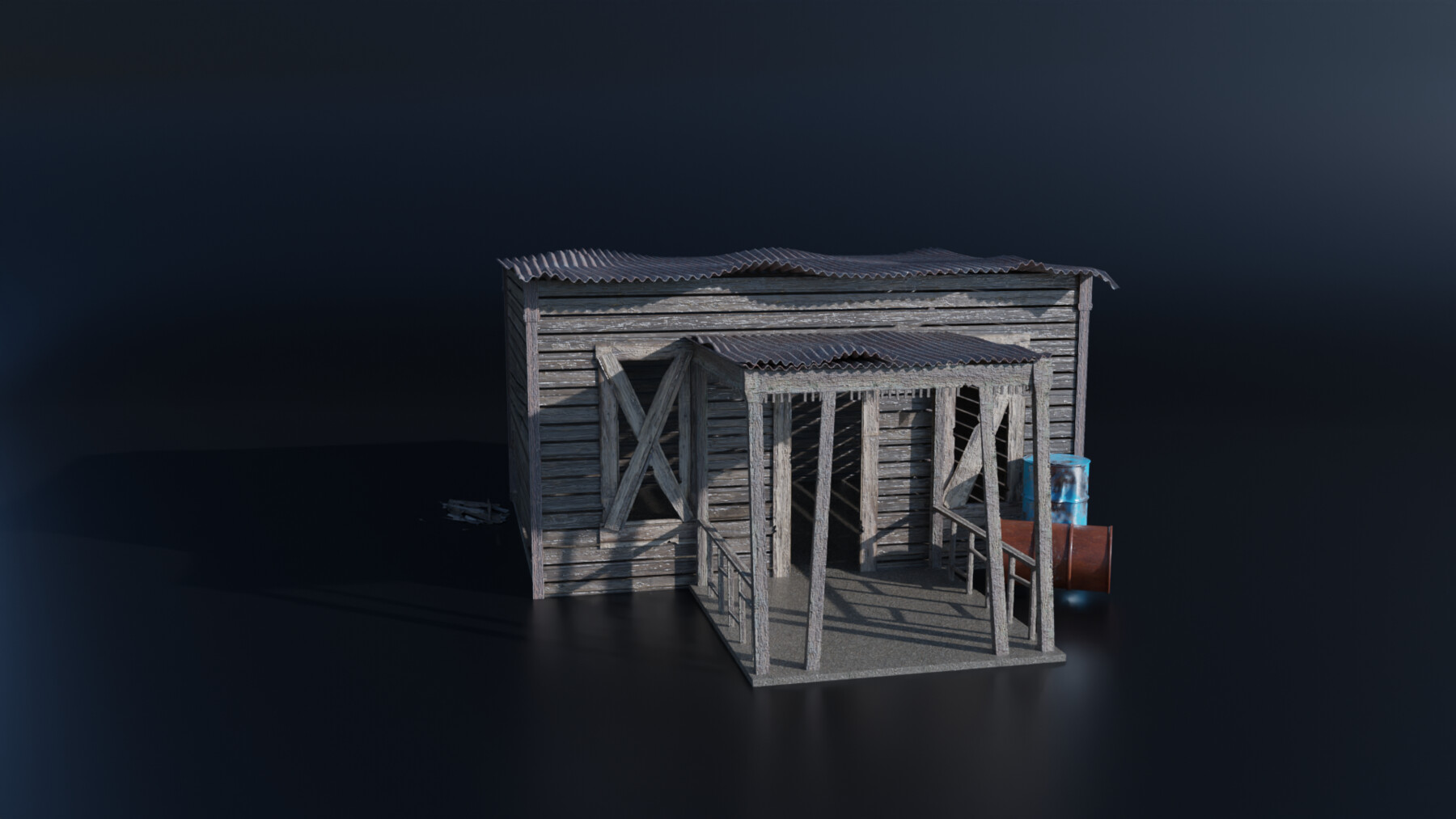 ArtStation - Old Shack-Slum Asset | Game Assets