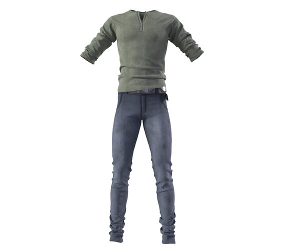 ArtStation - 3d man clothes shirt pants outfit streetstyle | Resources