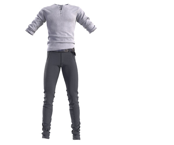 ArtStation - 3d man clothes shirt pants outfit streetstyle | Resources