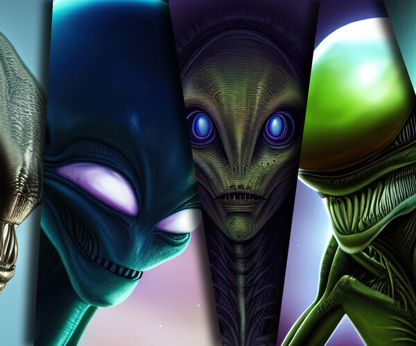 ArtStation - 1000 Alien Sticker | Artworks