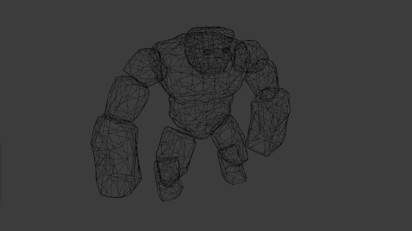 ArtStation - STONE GIANT LOW POLY GAME READY | Game Assets