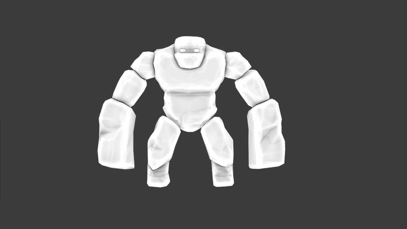 ArtStation - STONE GIANT LOW POLY GAME READY | Game Assets