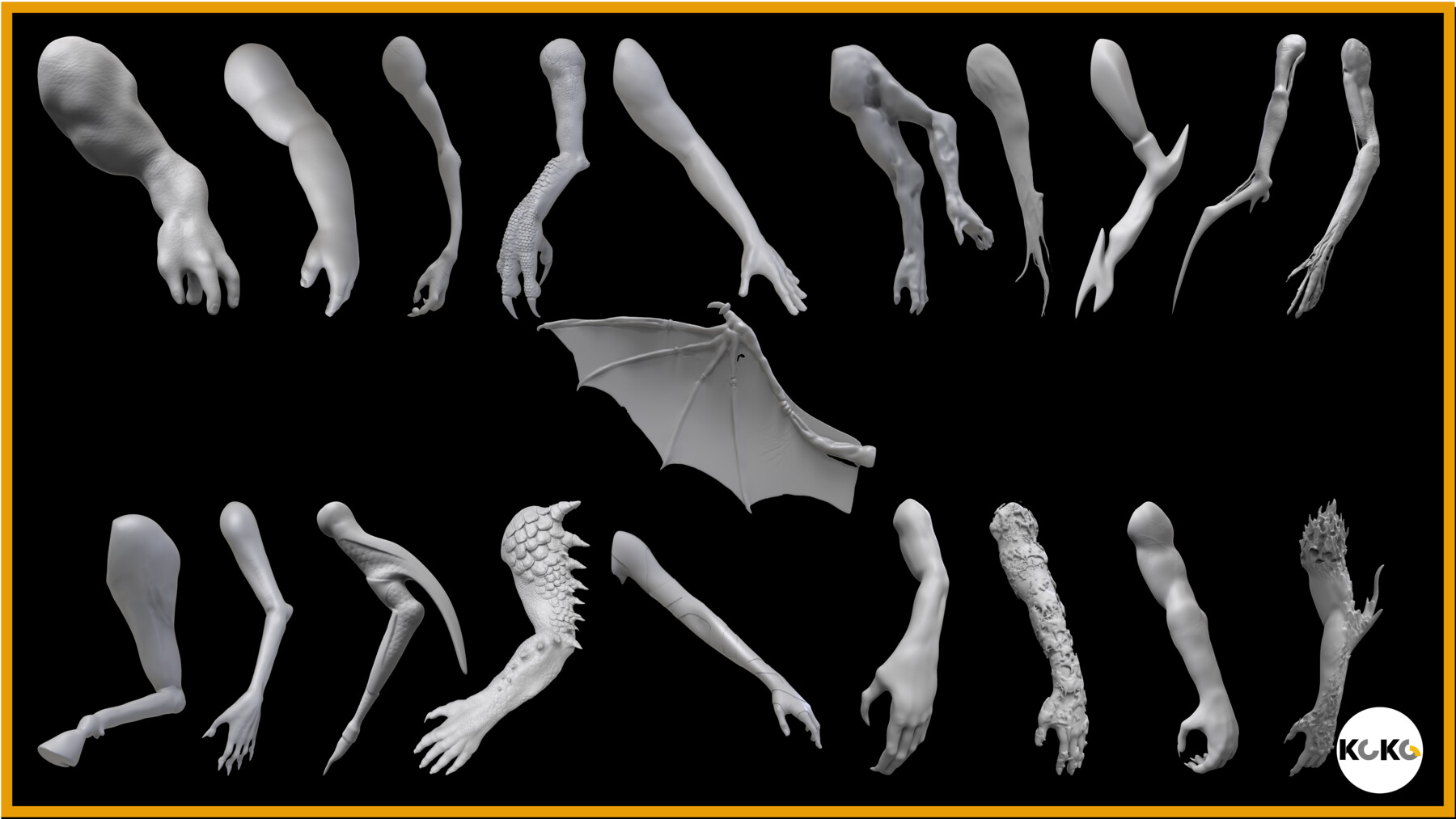ArtStation - 20 Creature Arms | Game Assets