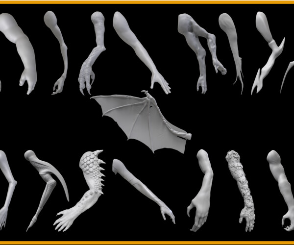 ArtStation - 20 Creature Arms | Game Assets