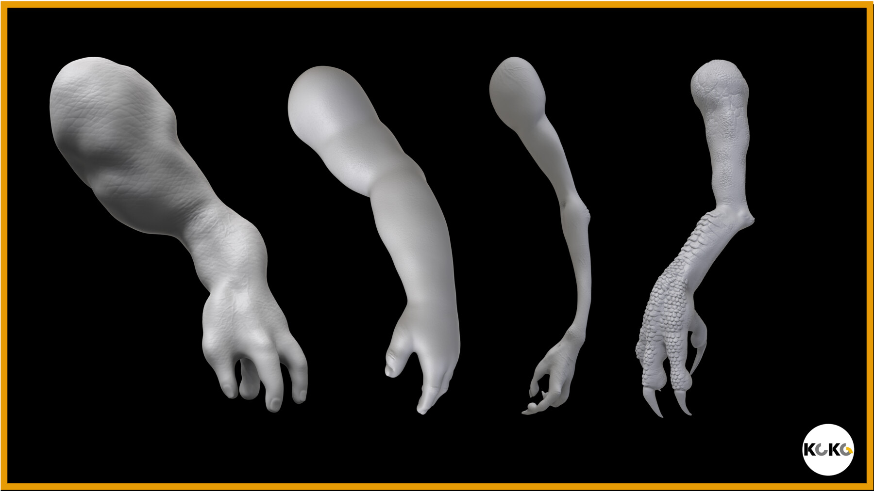 ArtStation - 20 Creature Arms | Game Assets