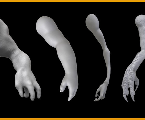 ArtStation - 20 Creature Arms | Game Assets