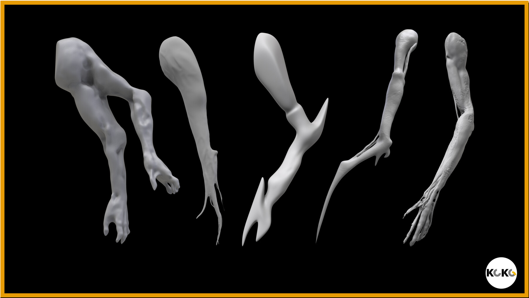 ArtStation - 20 Creature Arms | Game Assets