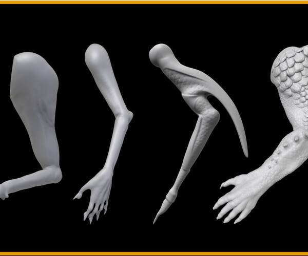 ArtStation - 20 Creature Arms | Game Assets