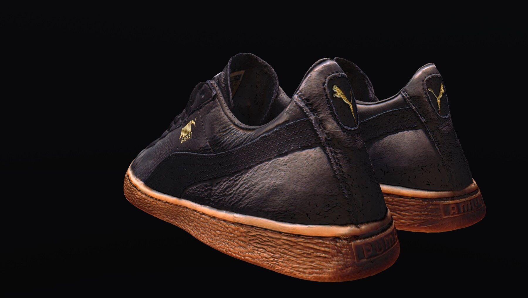 ArtStation - Puma Basket Low Leather Shoes Low-poly | Game Assets