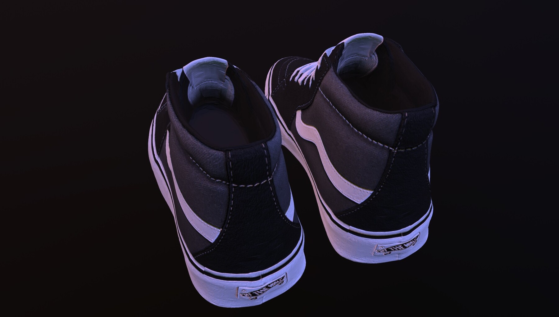 ArtStation - Vans High SK8 Shoes Low-poly | Game Assets