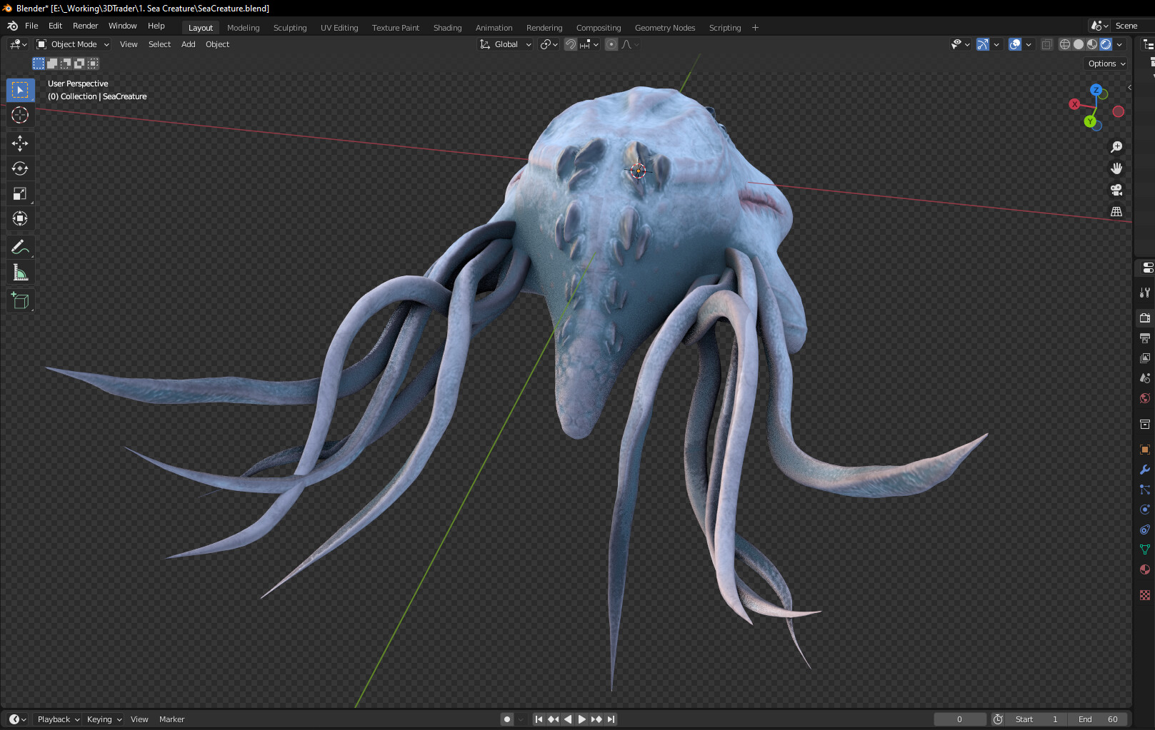 ArtStation - Ancient Deep Sea Creature | Game Assets
