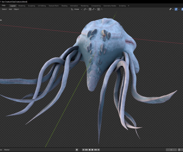 ArtStation - Ancient Deep Sea Creature | Game Assets