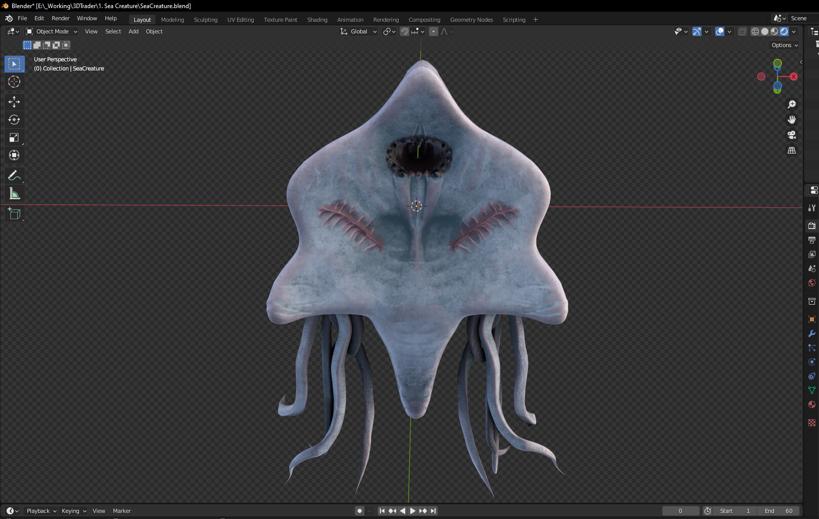 ArtStation - Ancient Deep Sea Creature | Game Assets