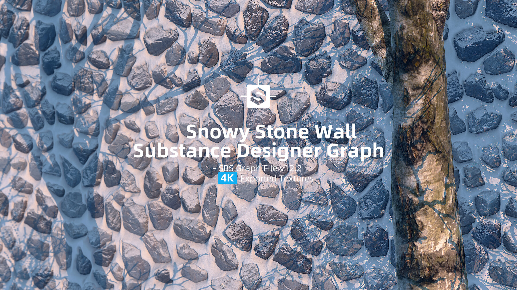 ArtStation - Snowy Stone Wall Material | Substance Designer Graph ...