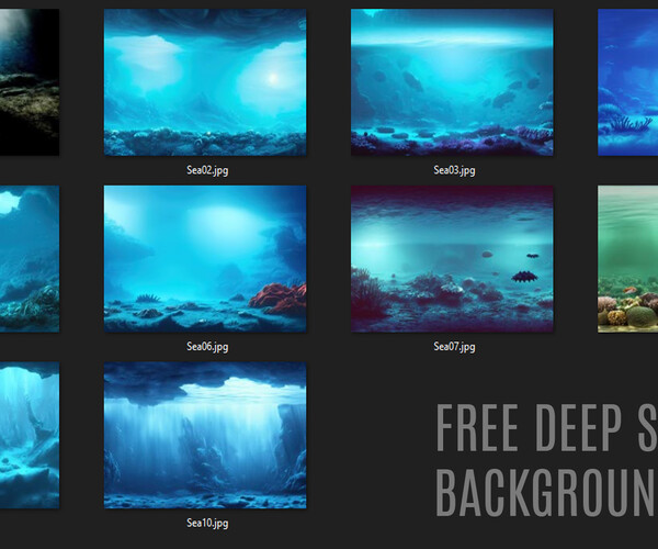 ArtStation - Deep Sea Background | Artworks