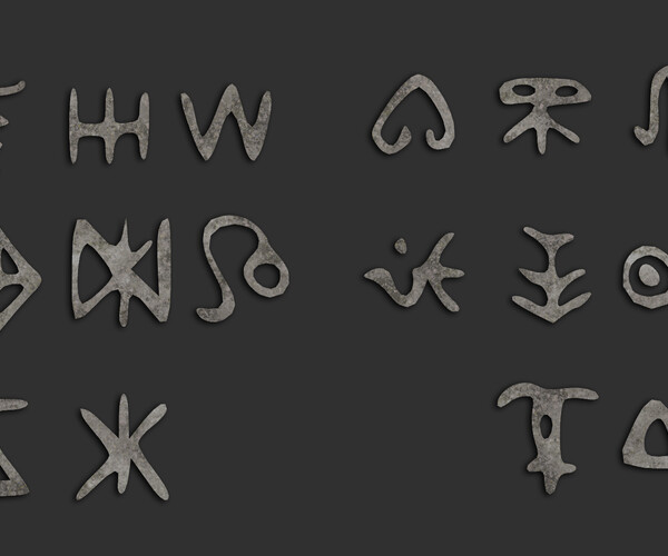 ArtStation - 300+ Runes Alpha Pack 8K | Brushes