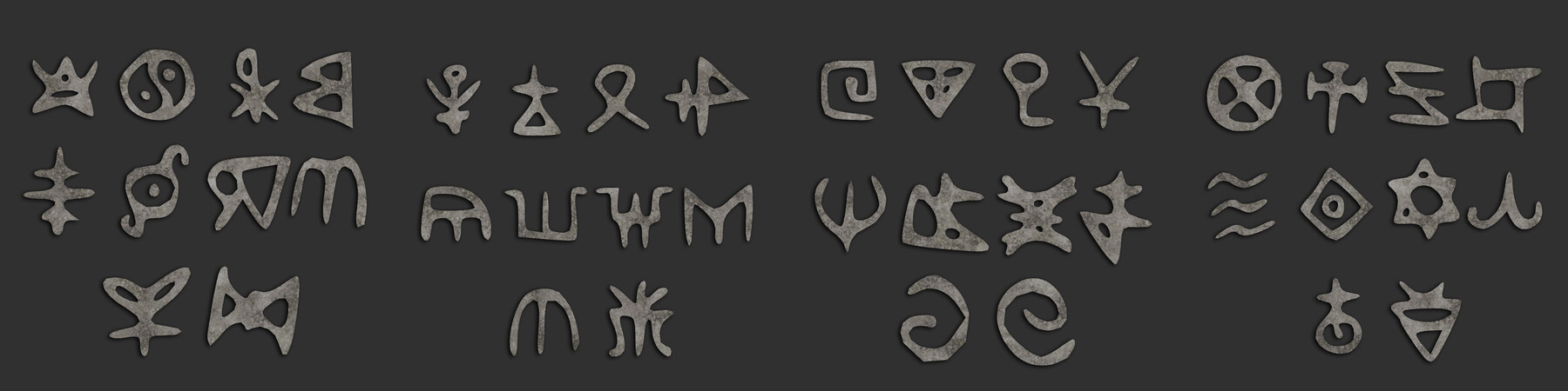 ArtStation - 300+ Runes Alpha Pack 8K | Brushes