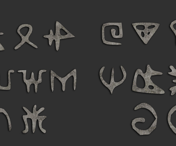 ArtStation - 300+ Runes Alpha Pack 8K | Brushes