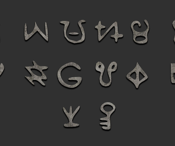 ArtStation - 300+ Runes Alpha Pack 8K | Brushes