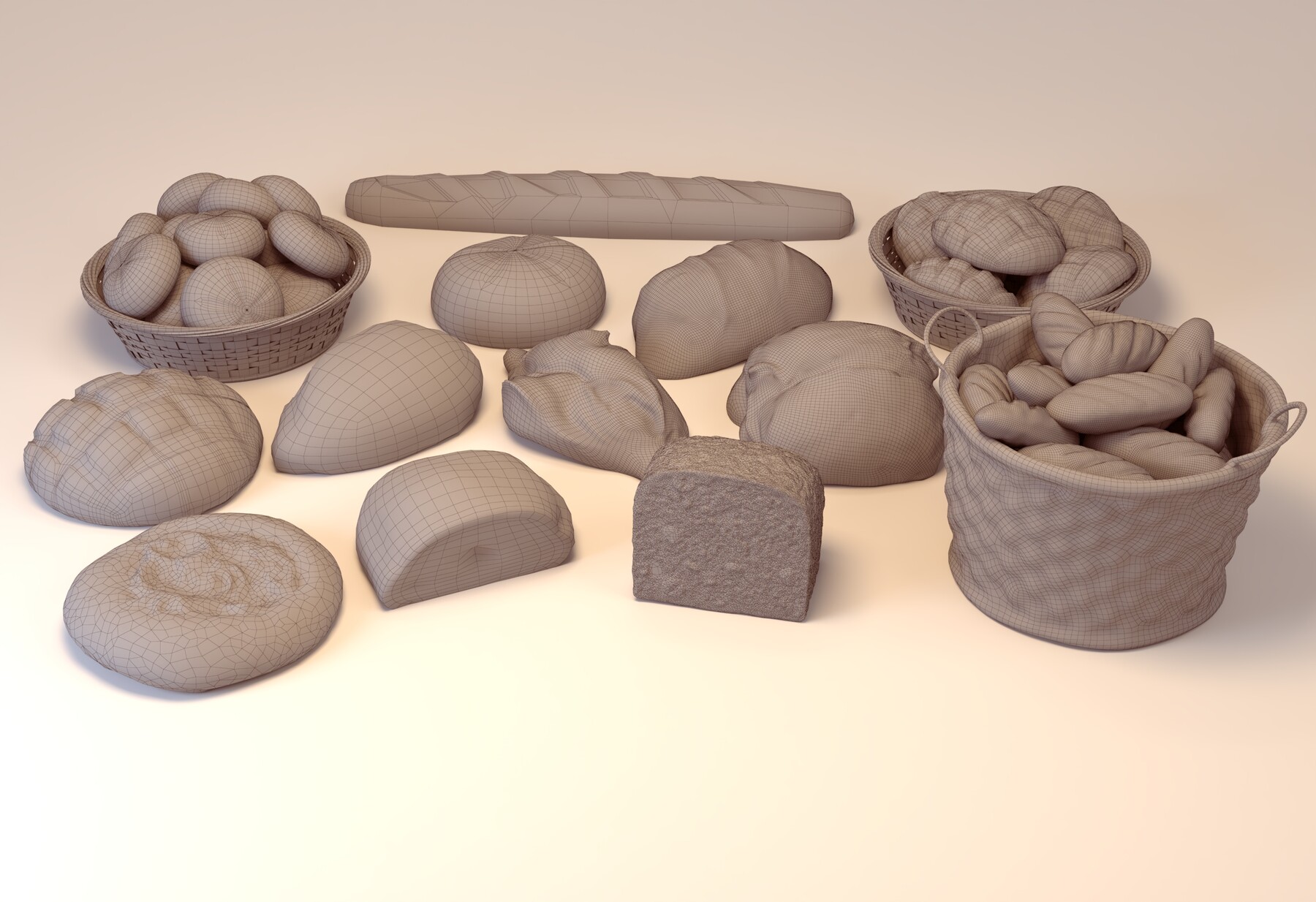 ArtStation - Bread | Game Assets