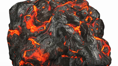 ArtStation - Game Ready Lava Rock 09 | Resources