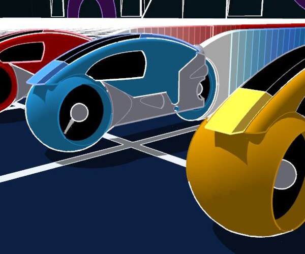 ArtStation - TRON 1982 - GAMES GRID LIGHTCYCLES | Game Assets