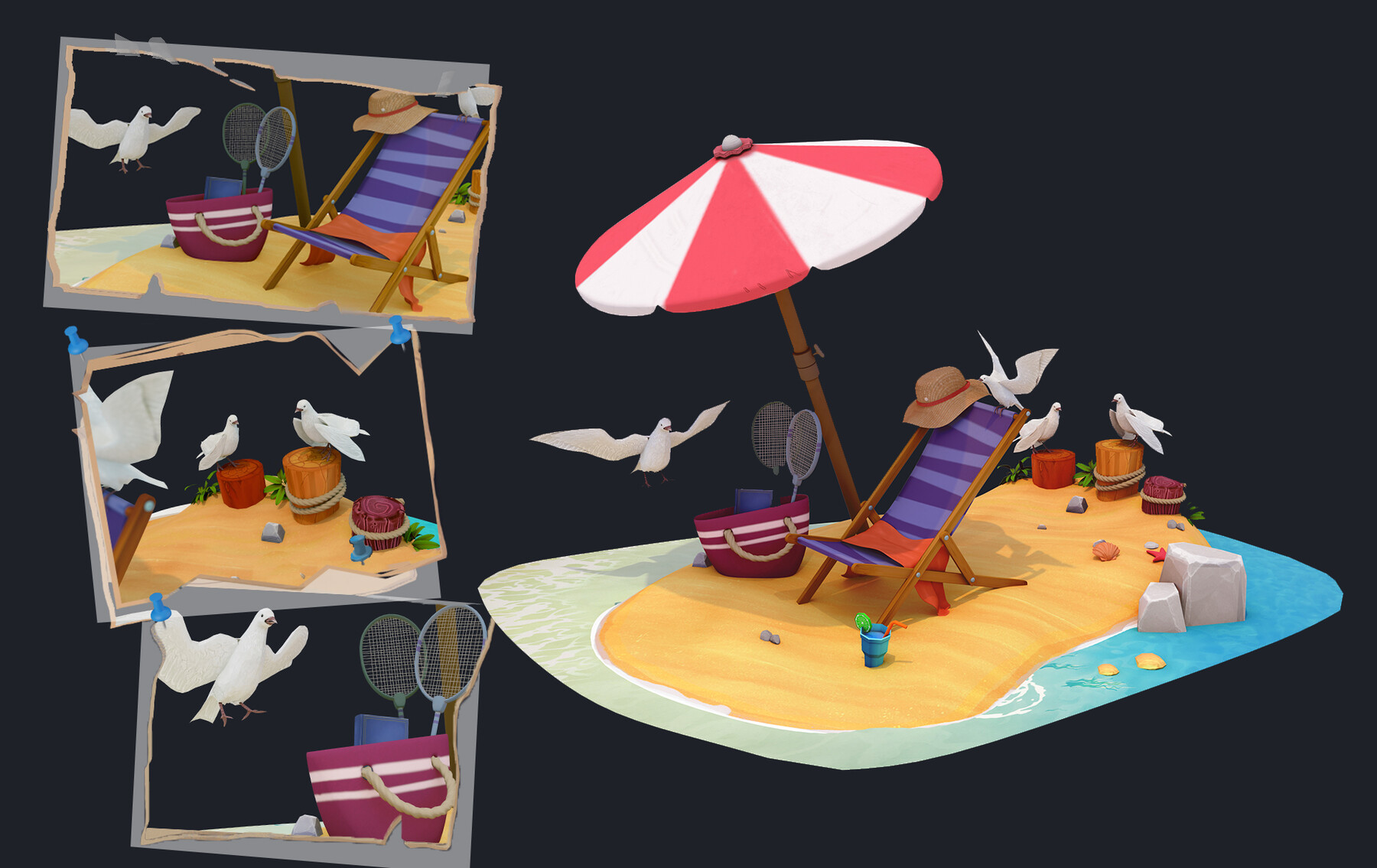 ArtStation - Summer Beach | Game Assets