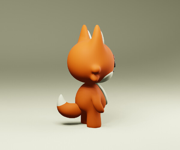ArtStation - 3D Fox Cartoon Character | Game Assets