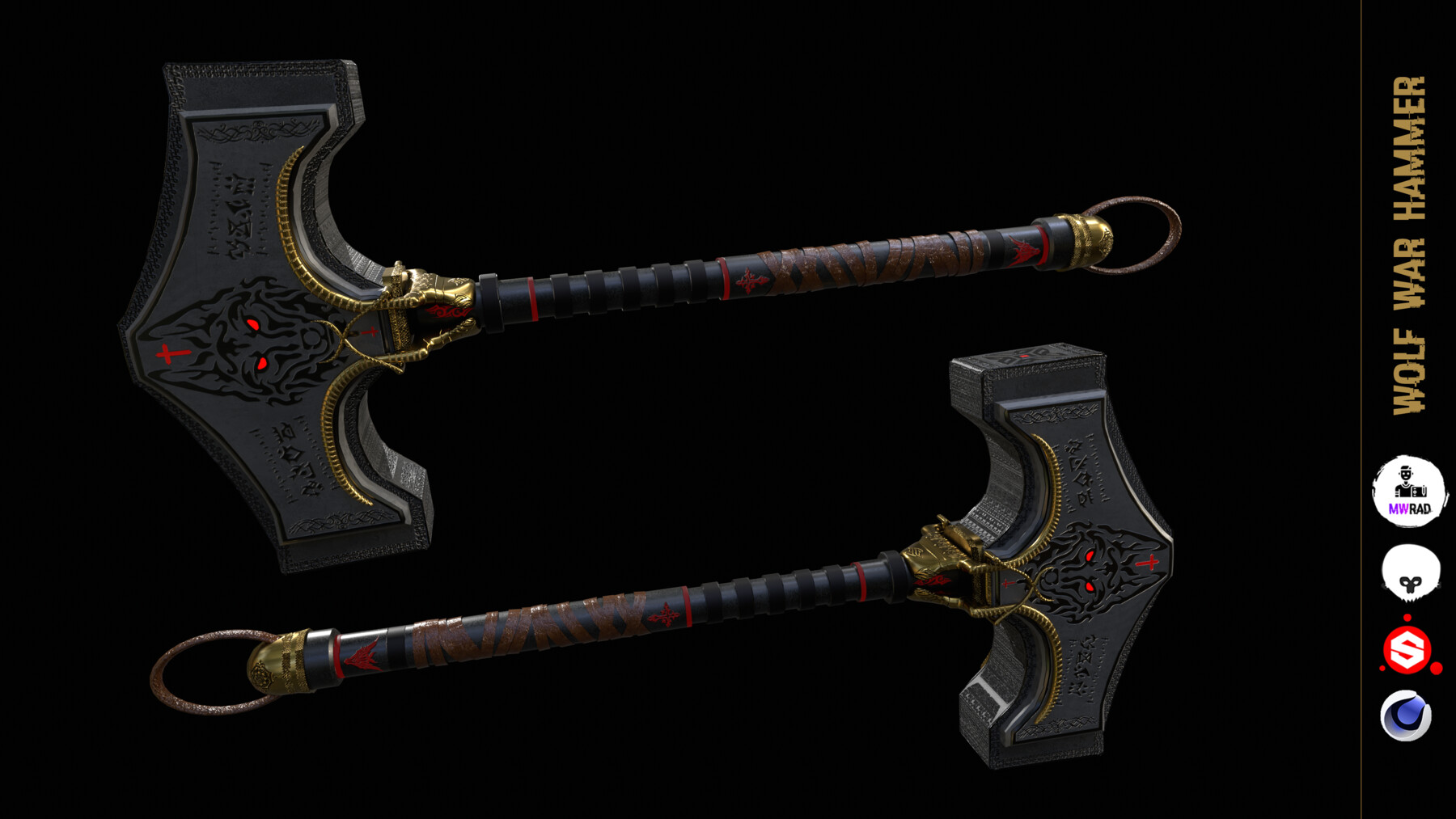 ArtStation - Wolf war hammer | Game Assets