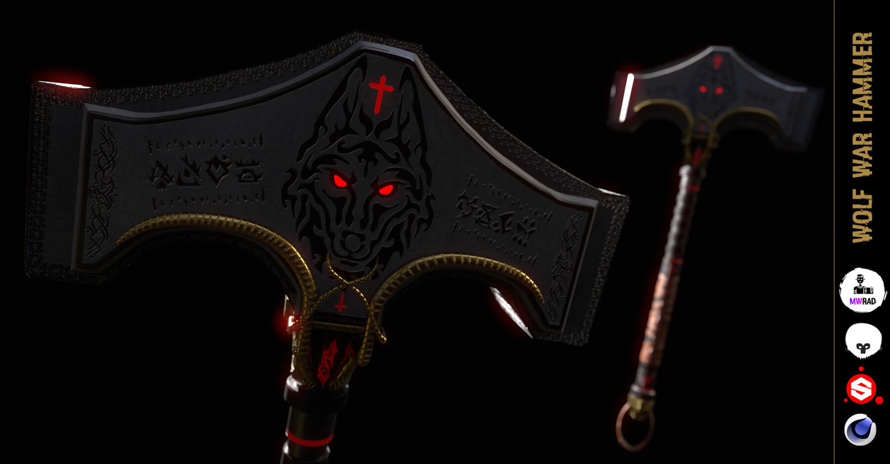 ArtStation - Wolf war hammer | Game Assets